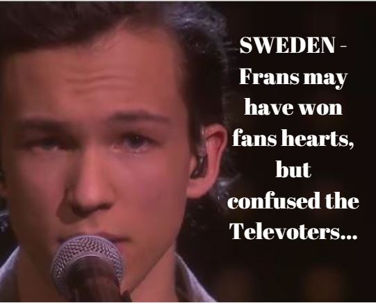SWEDEN – Frans may have won fans hearts at Melodifestivalen but ...